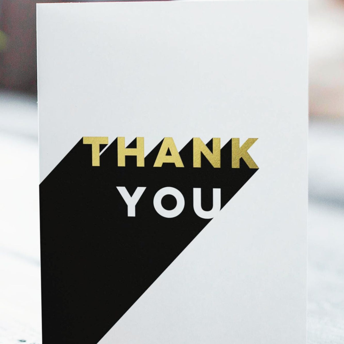 Gold Glam Thank You Card – Adorned Rebel